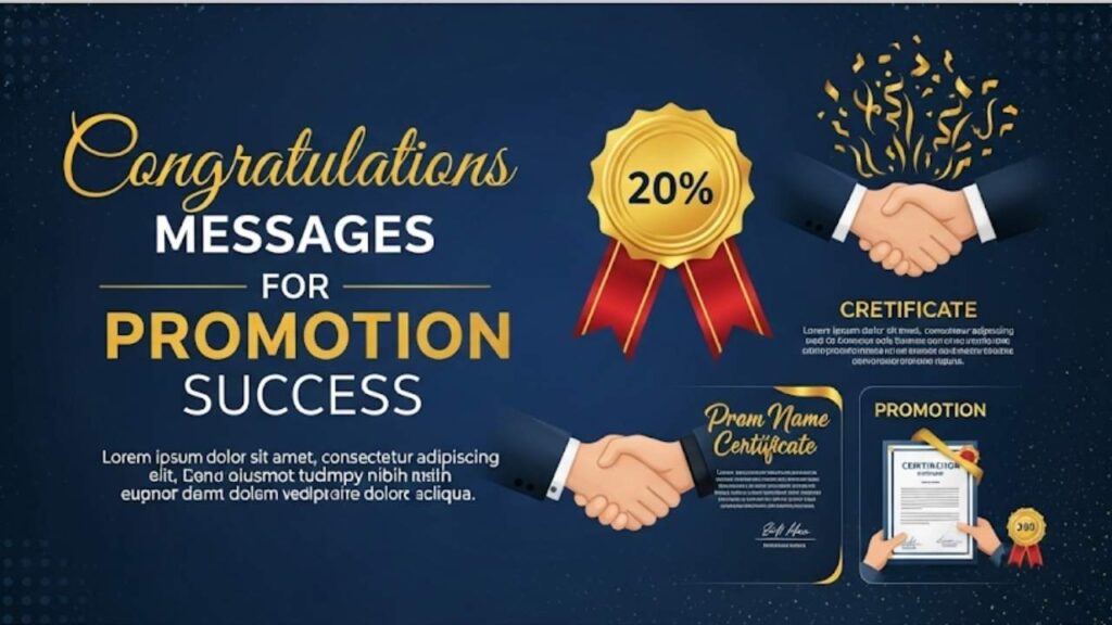 50+ Congratulations Messages for Promotion Success