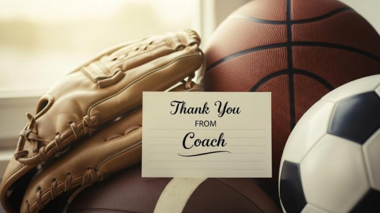 Best 55+ Thank You Messages from Coach to Players