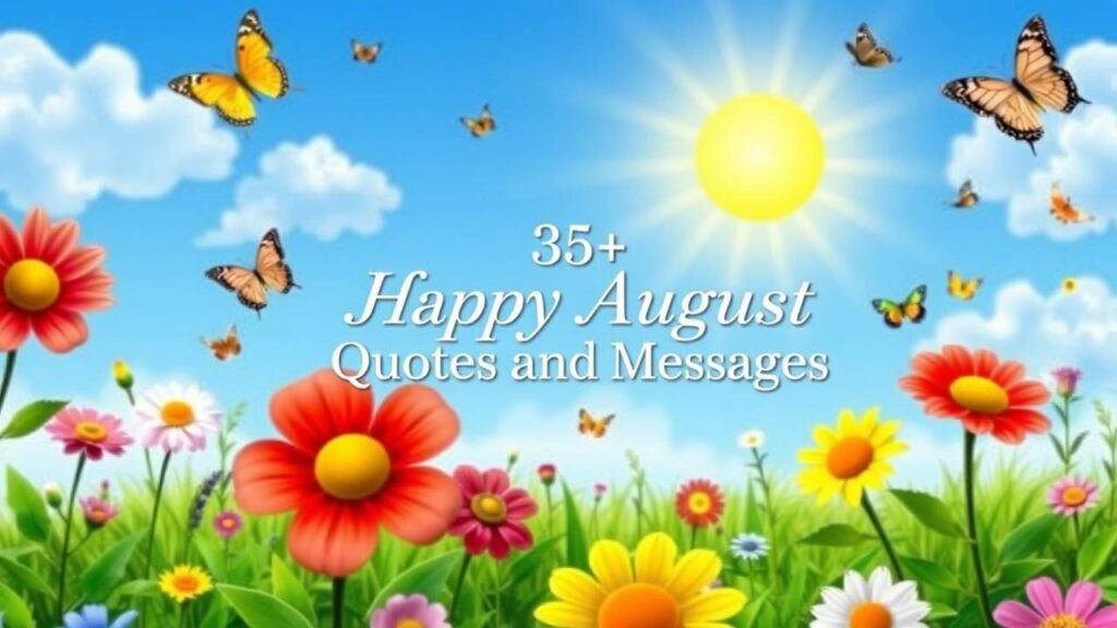 35+ Happy August Quotes and Messages
